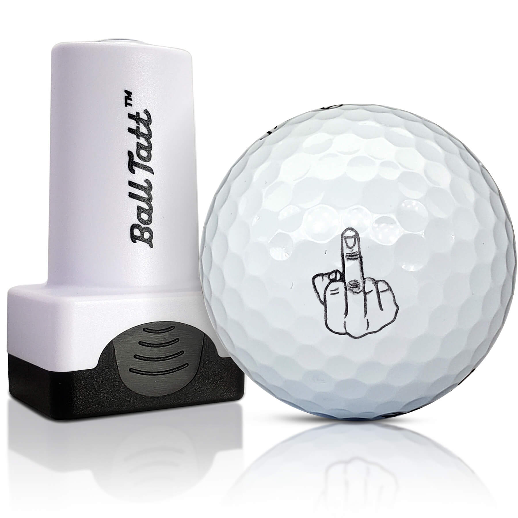 Ball Tatt - Golf Ball Stamp – Middle Finger - Self Inking Golf Ball ...