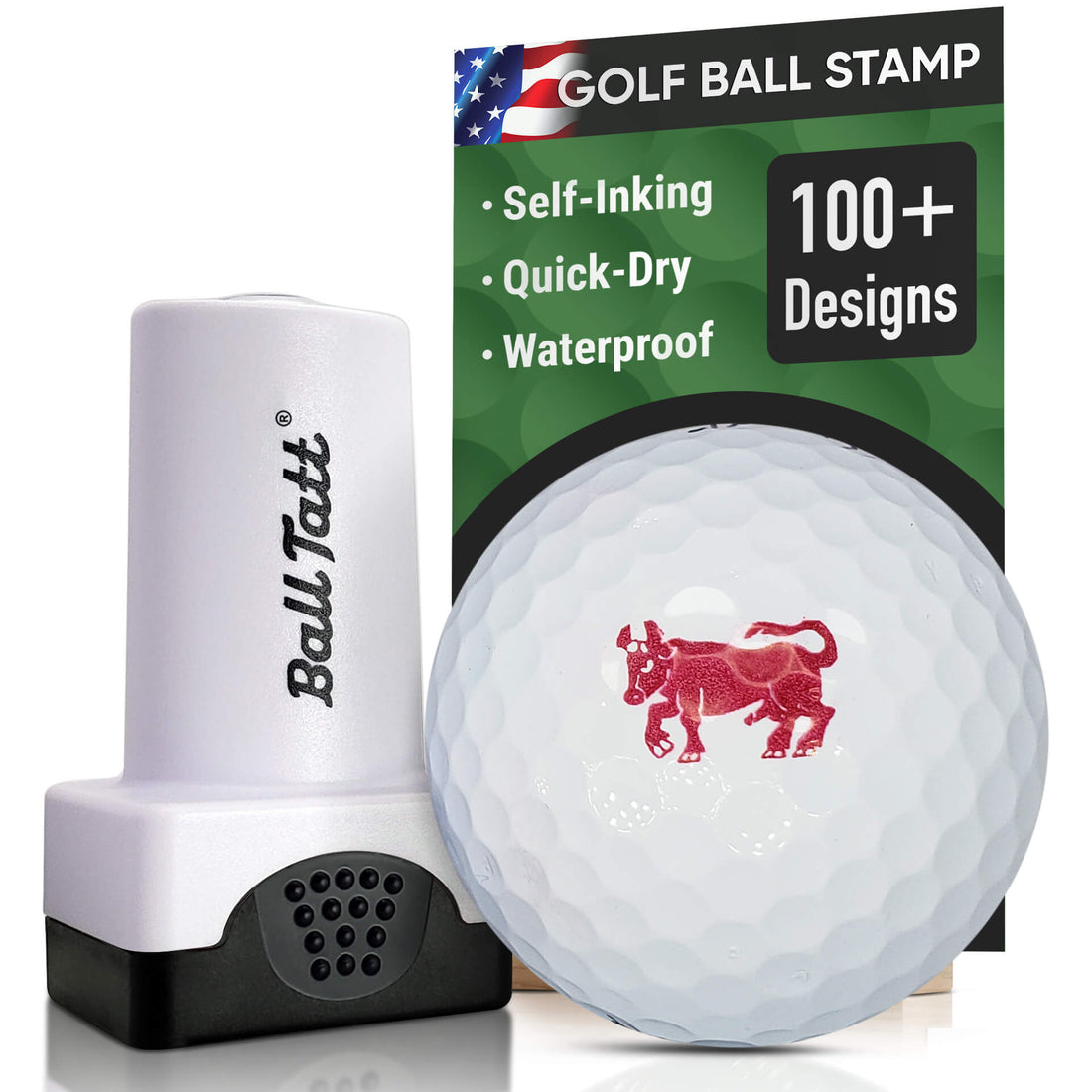 Ball Tatt Red Bull Golf Ball Stamp – MADE 4 FANS
