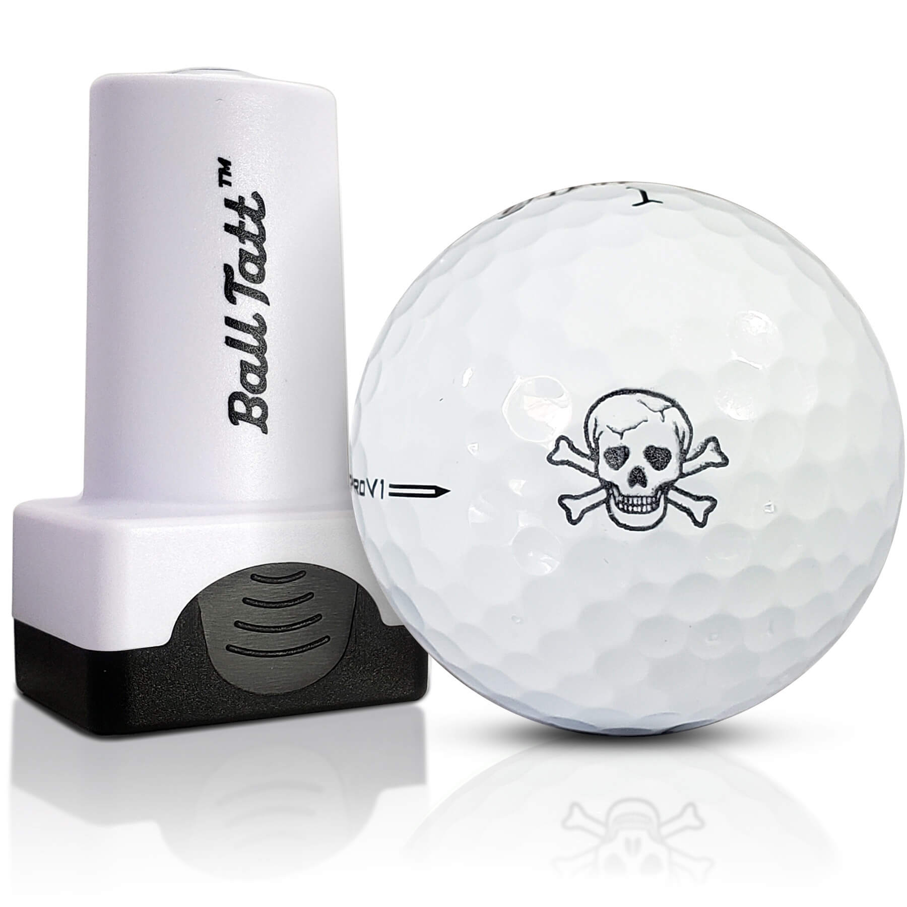 Ball Tatt - Golf Ball Stamp - Skull Crossbones - Self Inking Golf Ball ...