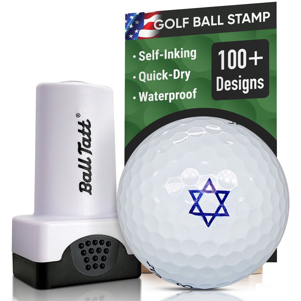 Ball Tatt | Star of David | Golf Ball Stamp | Self Inking Golf Ball ...